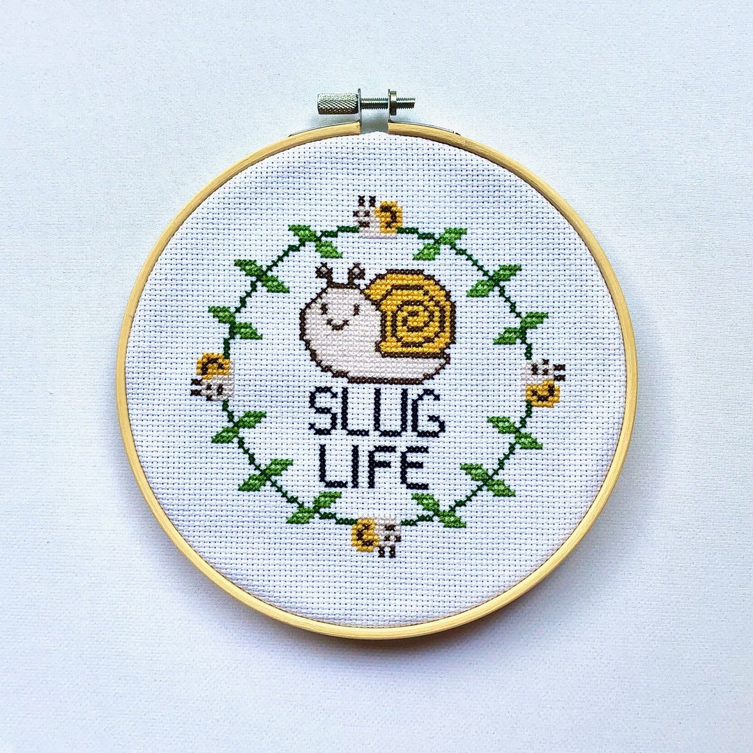 Cross Stitch Pattern - Slug Life - Etsy