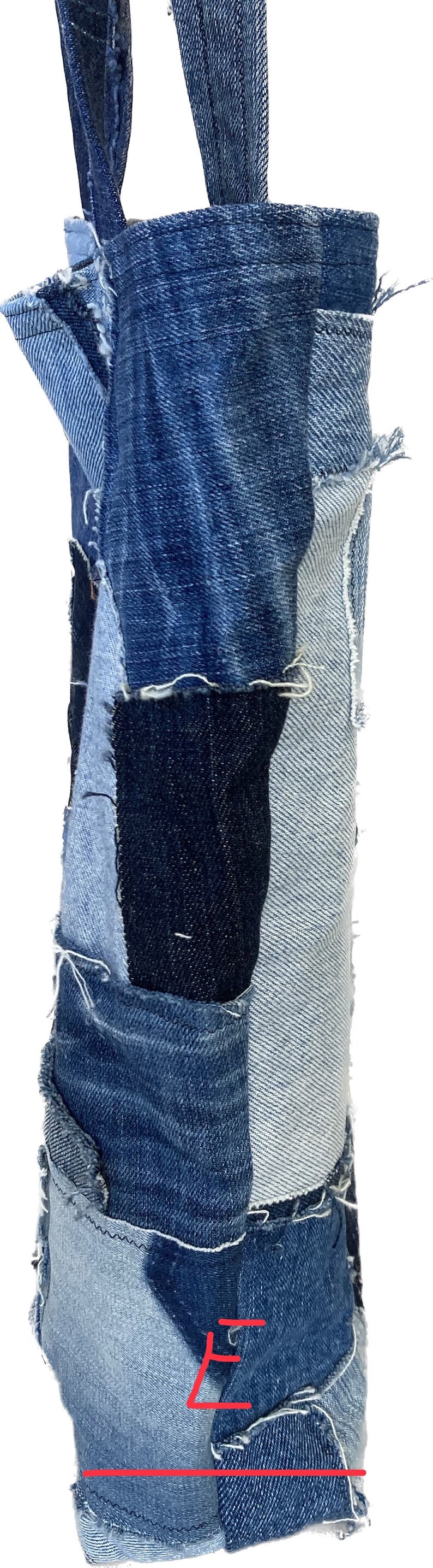 Crazy Quilt Denim Tote Bag. Two in One Bag. Patch Work Tote - Etsy