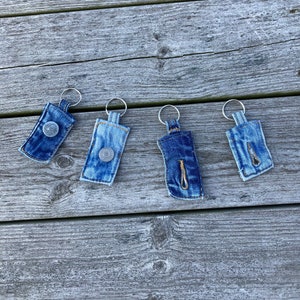 Upcycled Denim Key Chain - Etsy