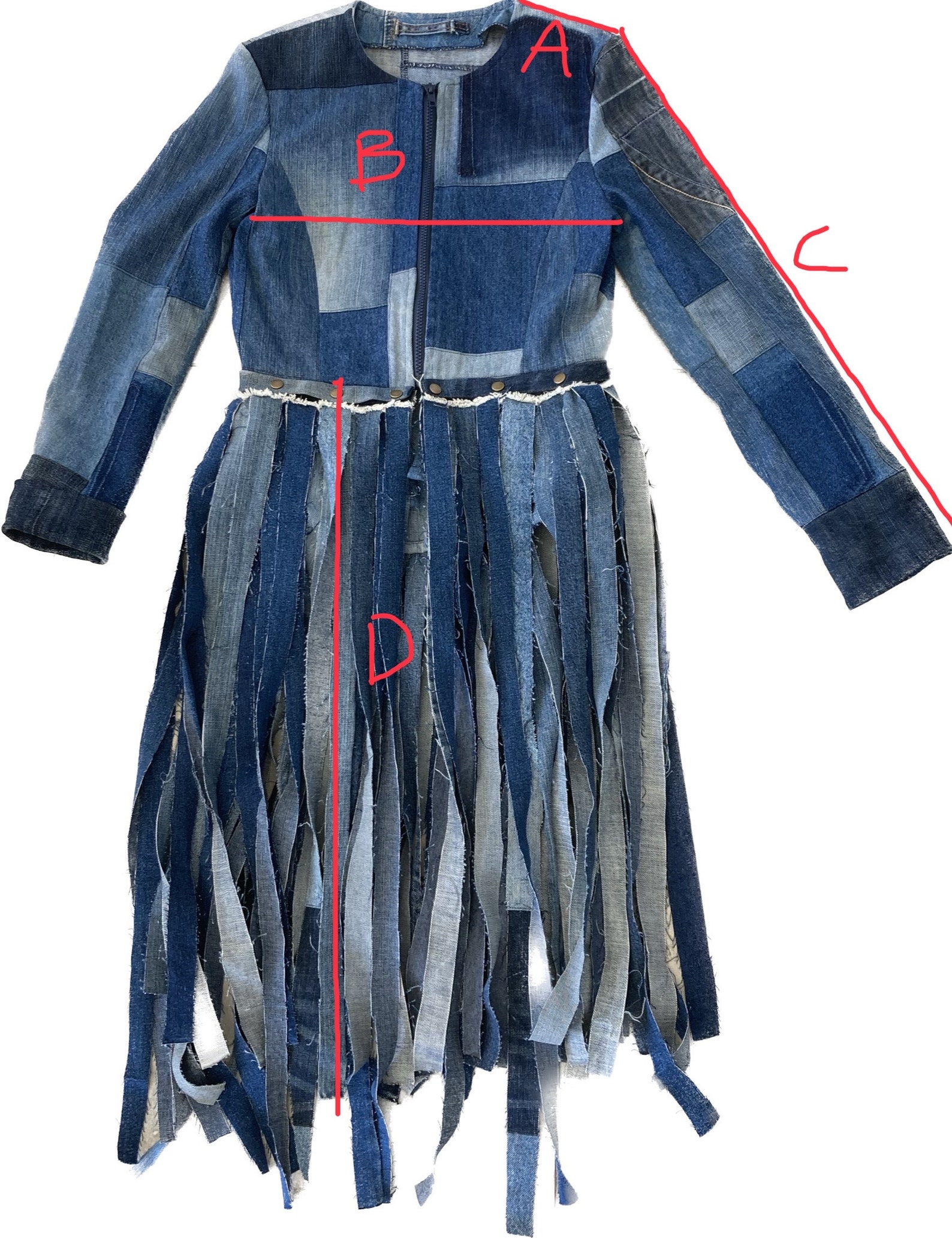 Patch Work Denim Jacket. Upcycled Denim Jacket. Unique Denim Jacket ...