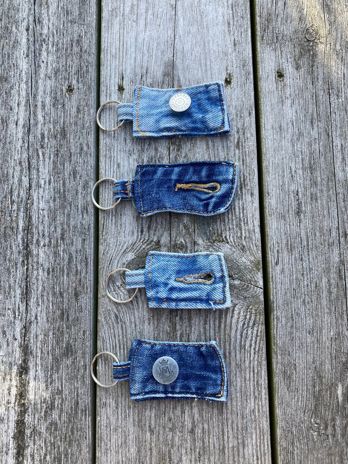 Upcycled Denim Key Chain - Etsy