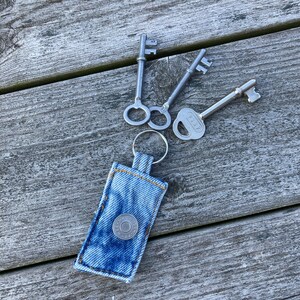 Upcycled Denim Key Chain - Etsy