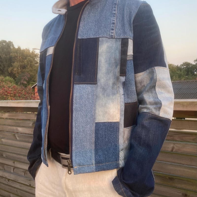 Upcycled Denim Jacket - Etsy