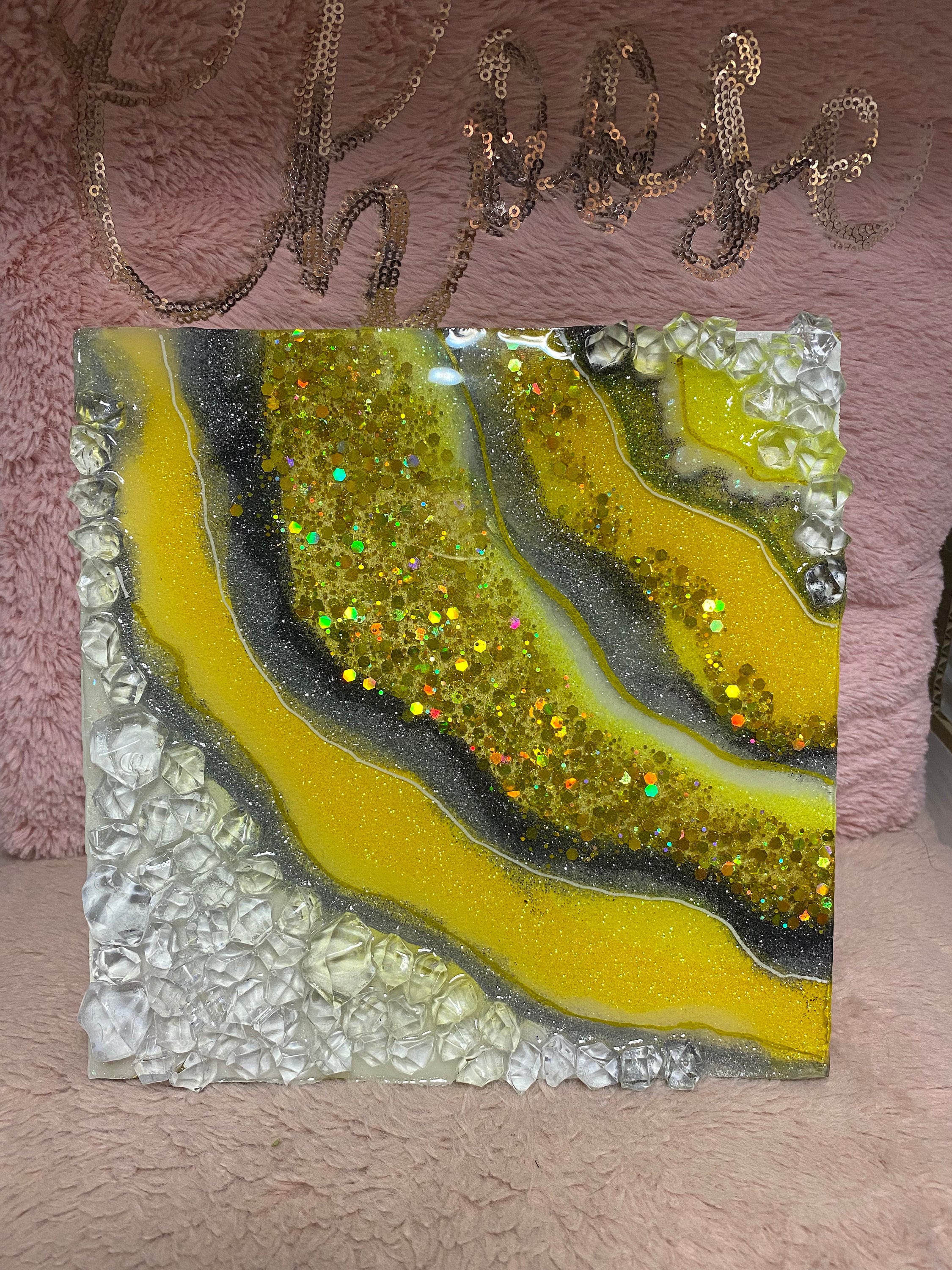 Custom Resin Art Geode Panel - Etsy