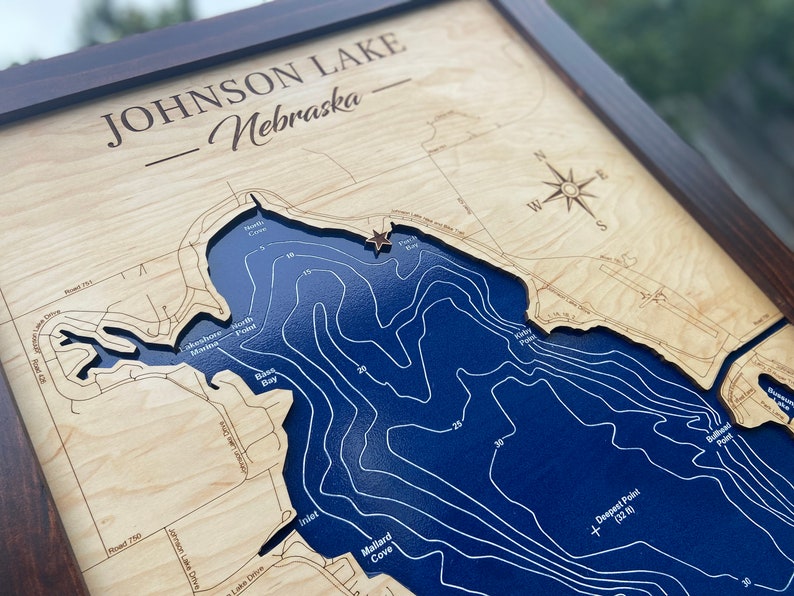 Custom Lake Map Resin Art Map Lake House Decor Lake Map - Etsy