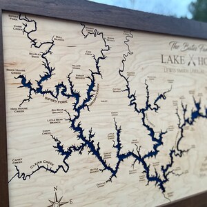 Smith Lake, AL; Custom Lake House Decor, Lake Map, Sign, Personalized ...