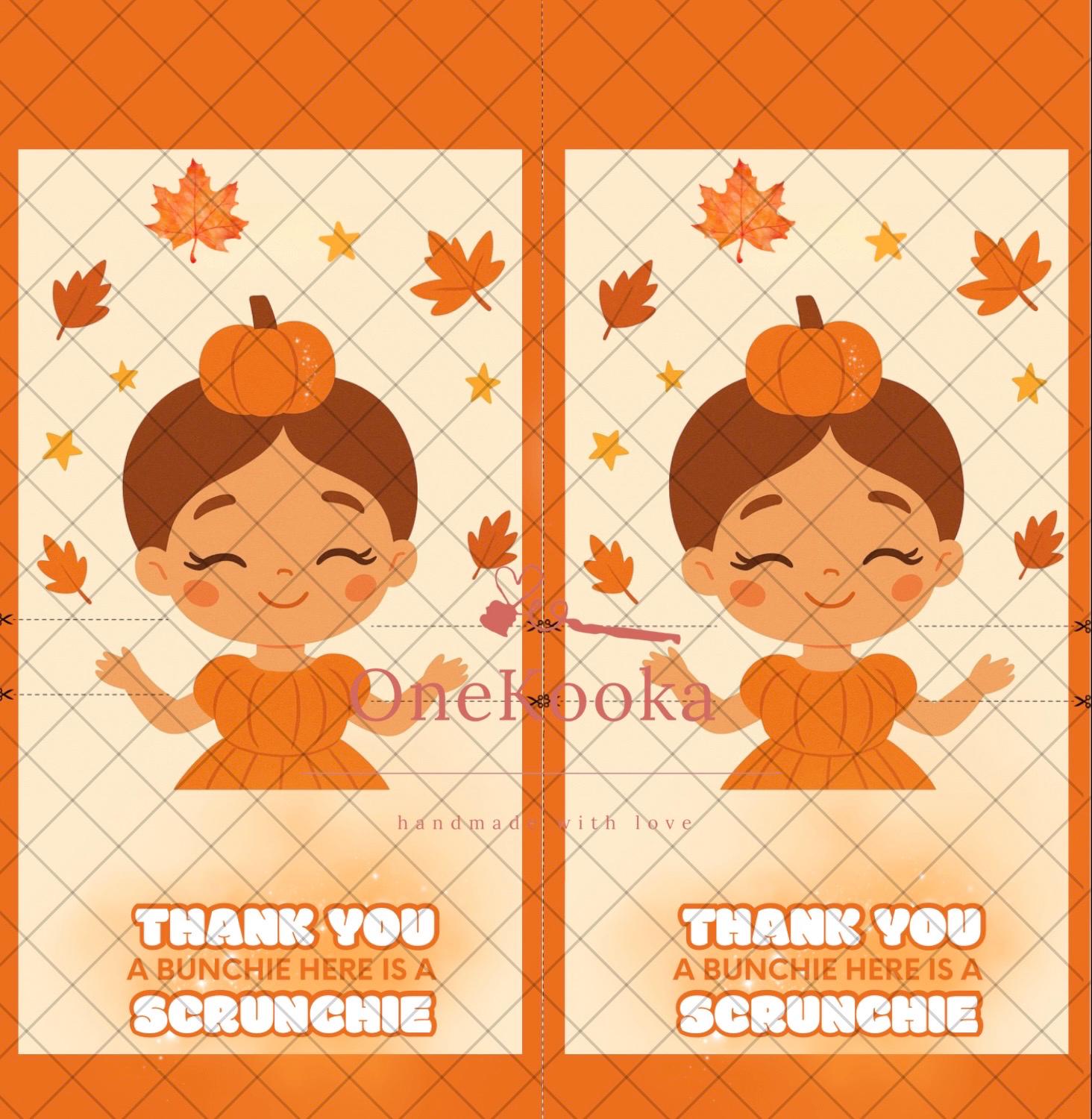 Printable Scrunchie Thank You Cards | Gift Tags (PDF) - Etsy