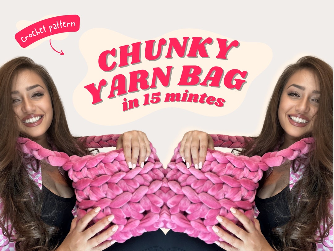 Chunky Yarn Bag , Crochet Velvet Bag Pattern , Easy Crochet Bag Pattern ...