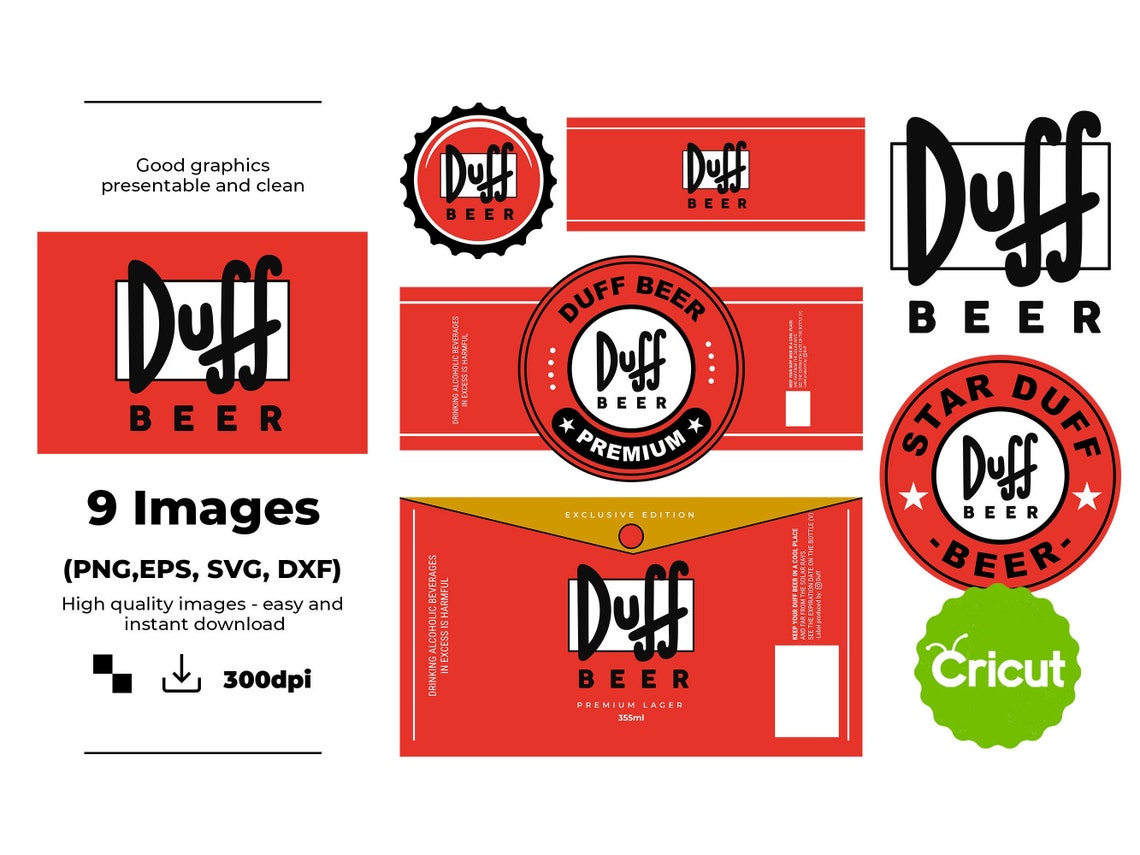 Duff Beer png Duff cerveza Logo Vector SVG/DXF/AI Duff Beer | Etsy