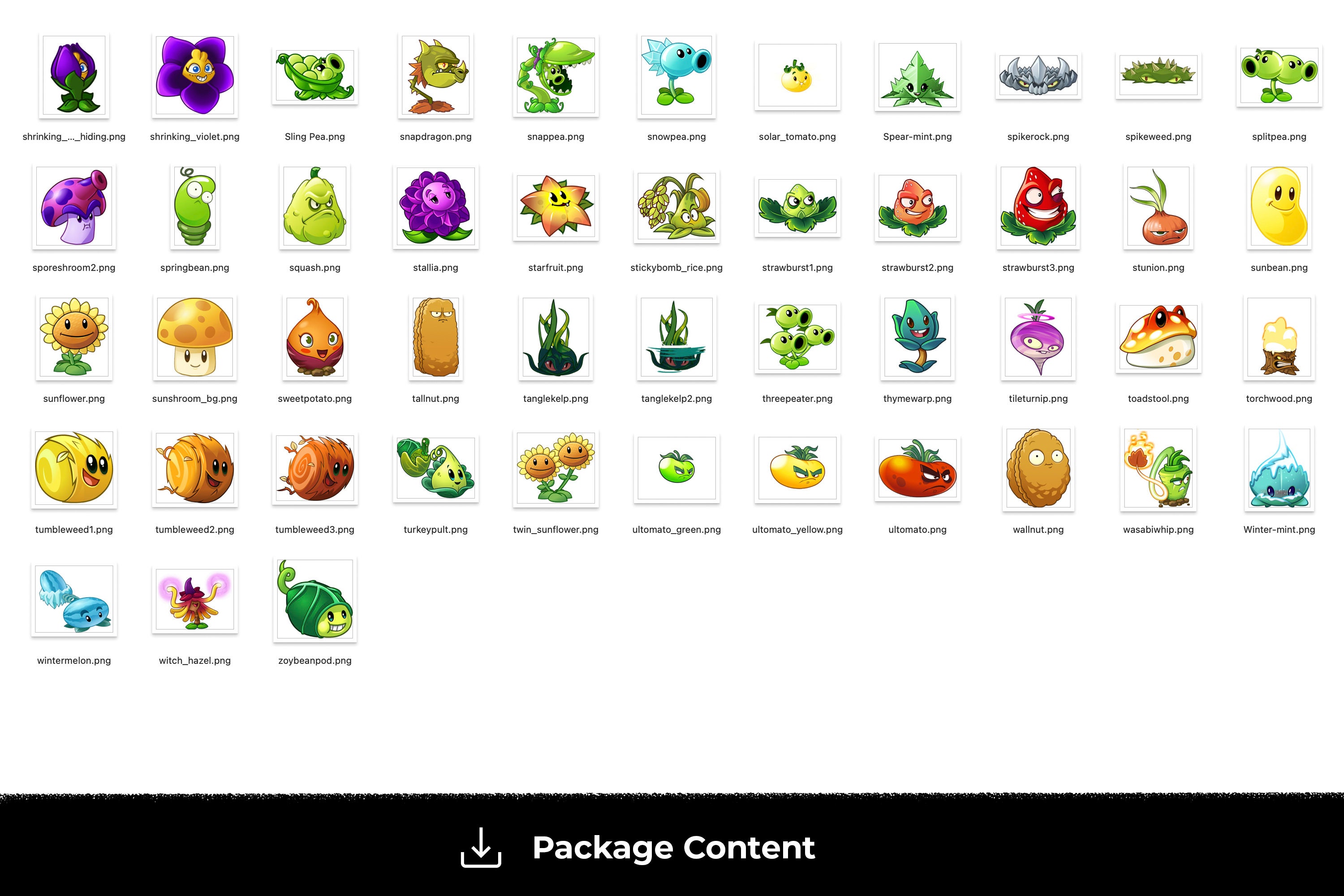 Plants vs Zombies Clipart Plants vs Zombies characters | Etsy España