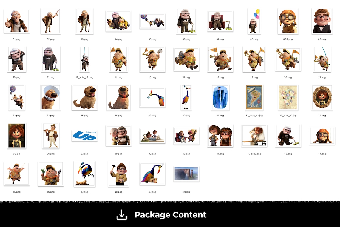 Disney Up Disney Up PNG Files Disney Up Clipart Disney Up | Etsy