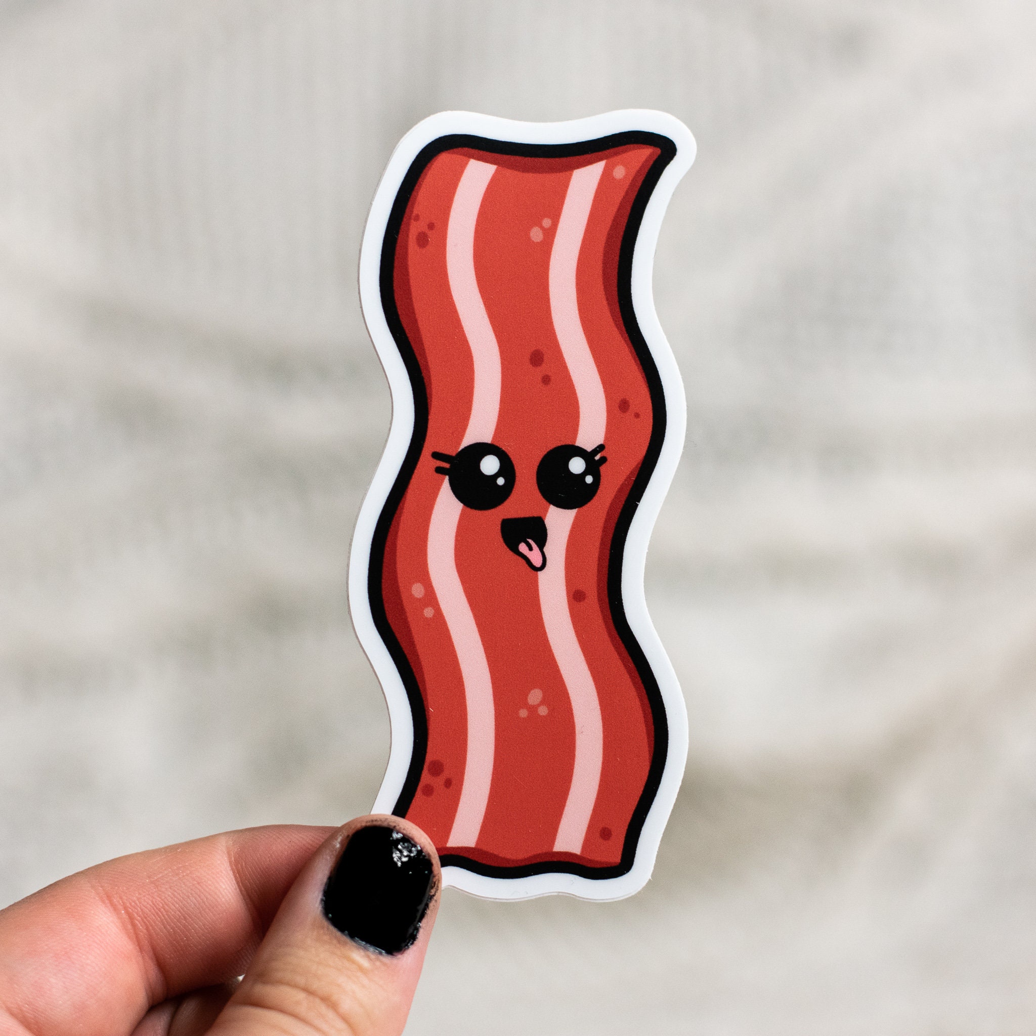 Bacon Vinyl Sticker - VSCO, Laptop, Cute Stickers, Water Bottle ...