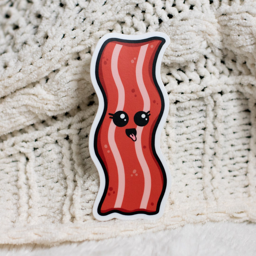 Bacon Vinyl Sticker - VSCO, Laptop, Cute Stickers, Water Bottle ...
