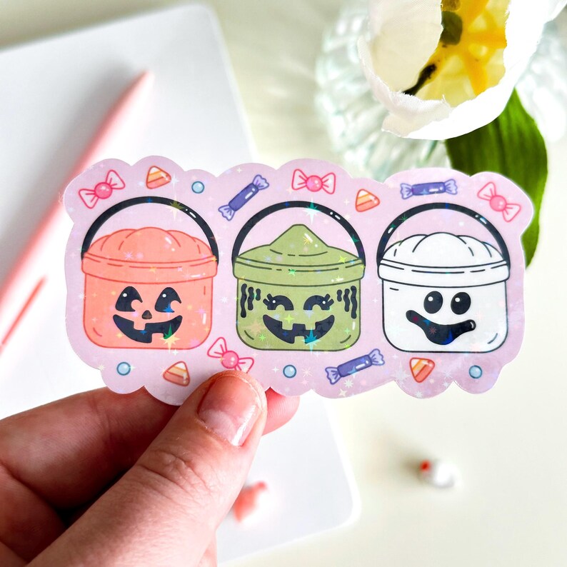 Cute Retro Mcdonald's Boo Bucket Glitter Sticker - Etsy