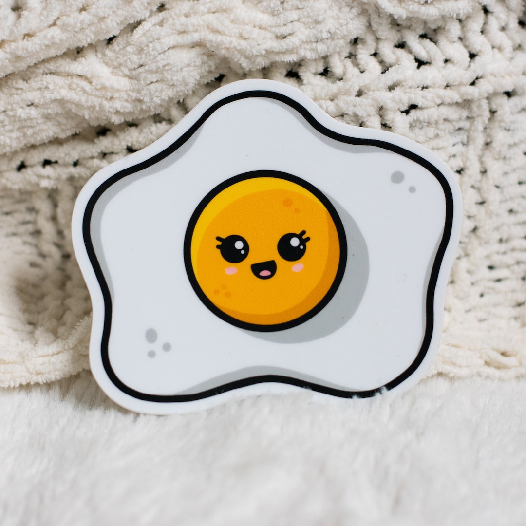 Egg Vinyl Sticker - VSCO, Laptop, Cute Stickers, Water Bottle Stickers ...