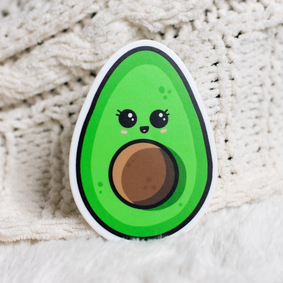 Avocado Vinyl Sticker VSCO Laptop Cute Stickers Water | Etsy