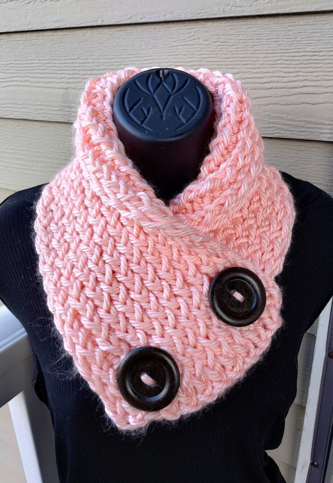 NECK WARMER SCARF, Snoods, Scarves, Buttoned Cowl, Chunky Cowl, Scarves ...