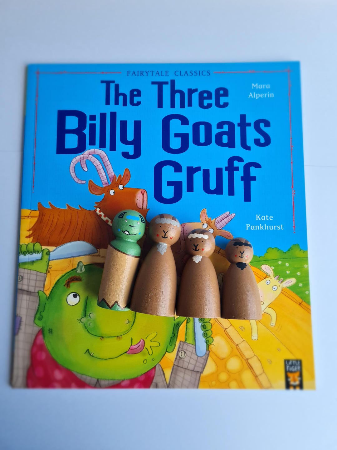 The Three Billy Goats Gruff Pegs Dolls, Story Sack Characters - Etsy UK
