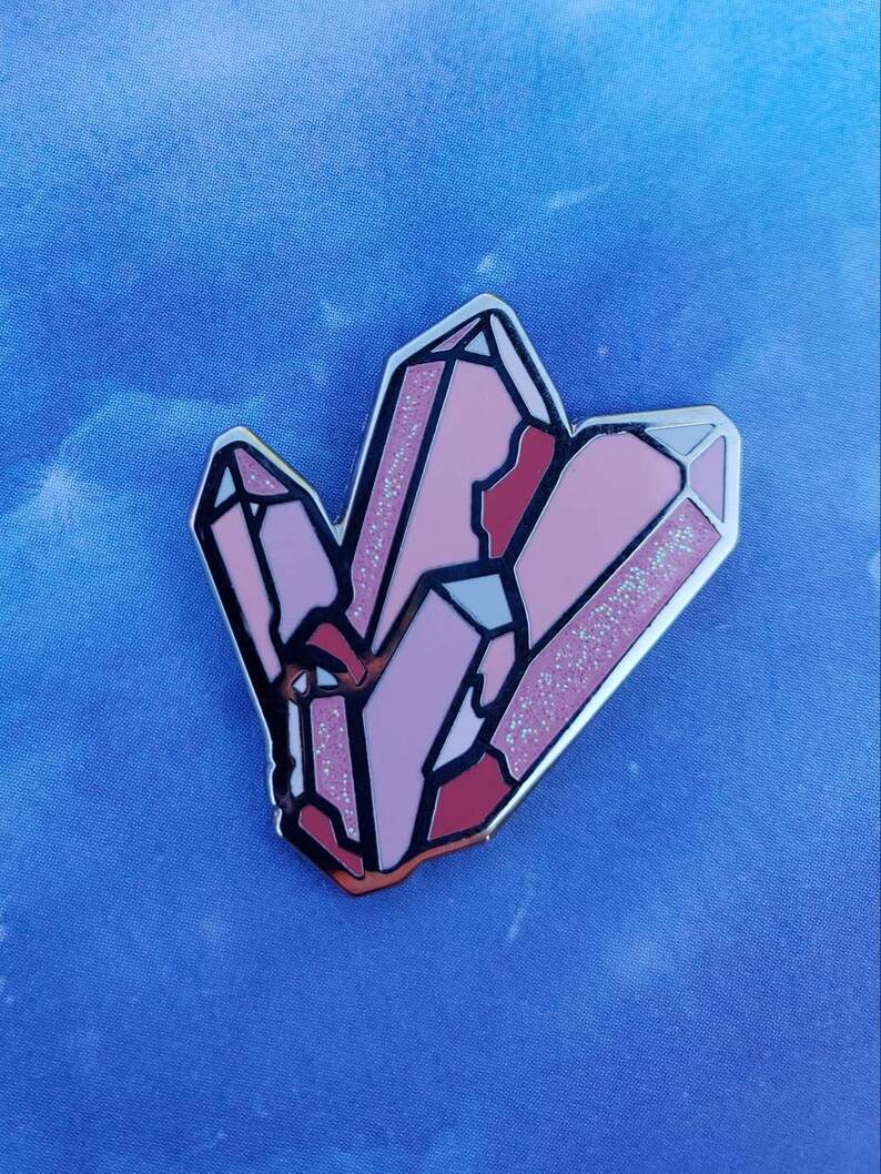 Mana Quartz Crystal Enamel Pin - Etsy