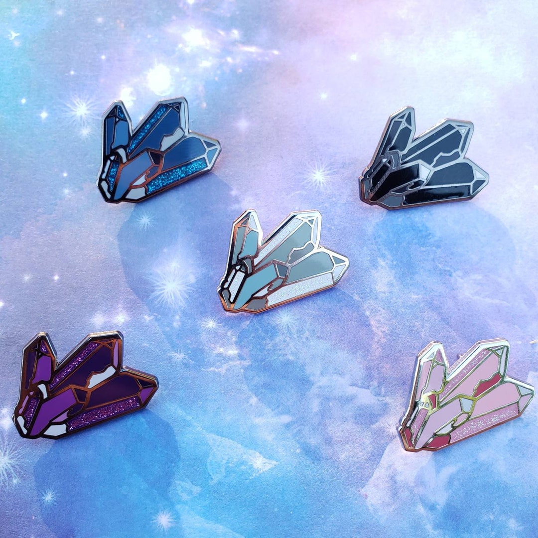 Mana Quartz Crystal Enamel Pin - Etsy
