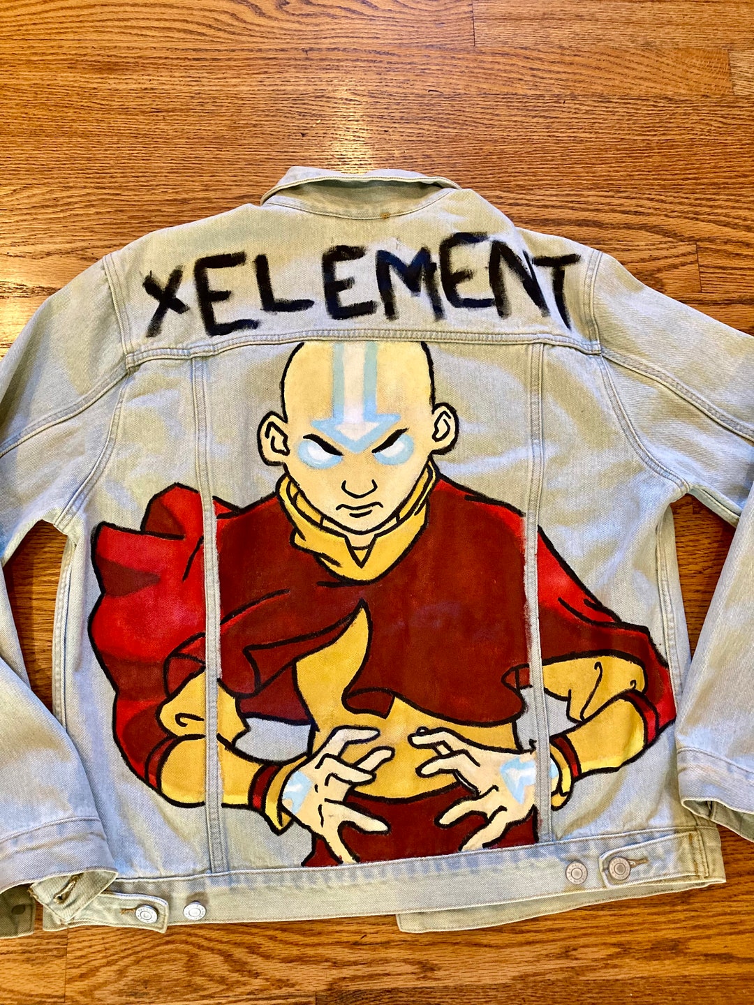 Hand Painted Last Airbender Jacket - Etsy