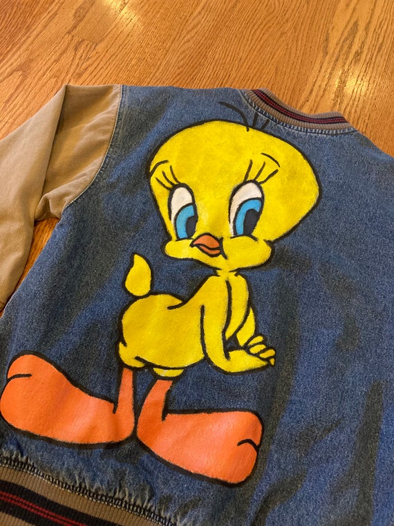 Tweety Denim Jacket | Etsy