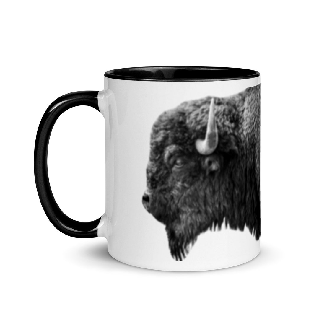 Bison - Mug With Color Inside - Etsy