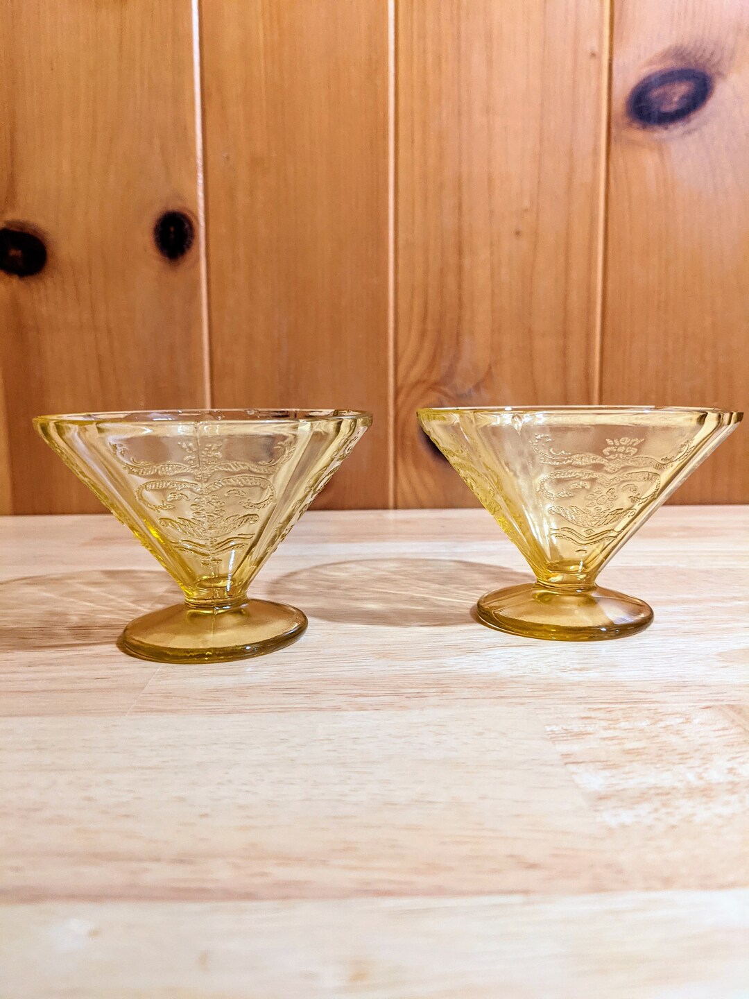 Amber Dessert Cups by Federal Glass - Etsy