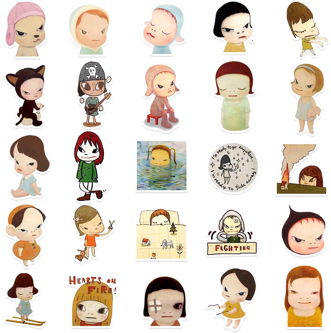 Yoshitomo Nara Sticker Pack | Yoshitomo Stickers | Nara Yoshitomo ...
