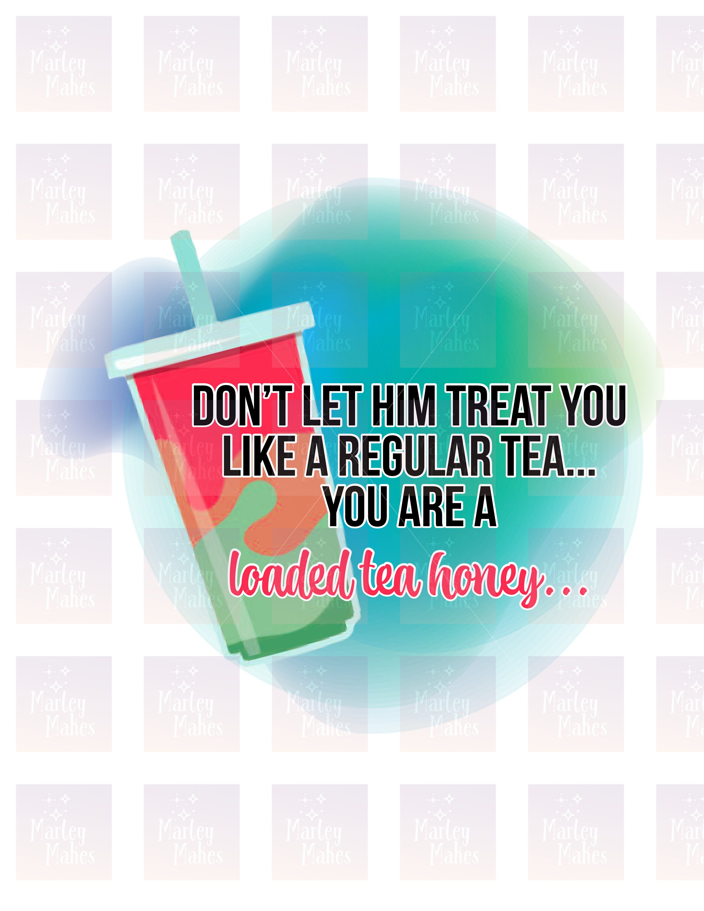 Funny Loaded Tea Design, Loaded Tea Png - Etsy