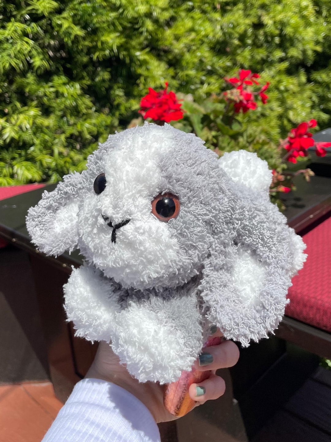 Fuzzy Bunny Plush - Etsy