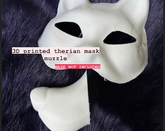 Therian Fox Mask Base Masquerade Kitsune Mask - Etsy
