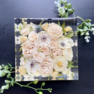 3D Resin Rectangle and Square Blocks | Wedding Floral Preservation ...
