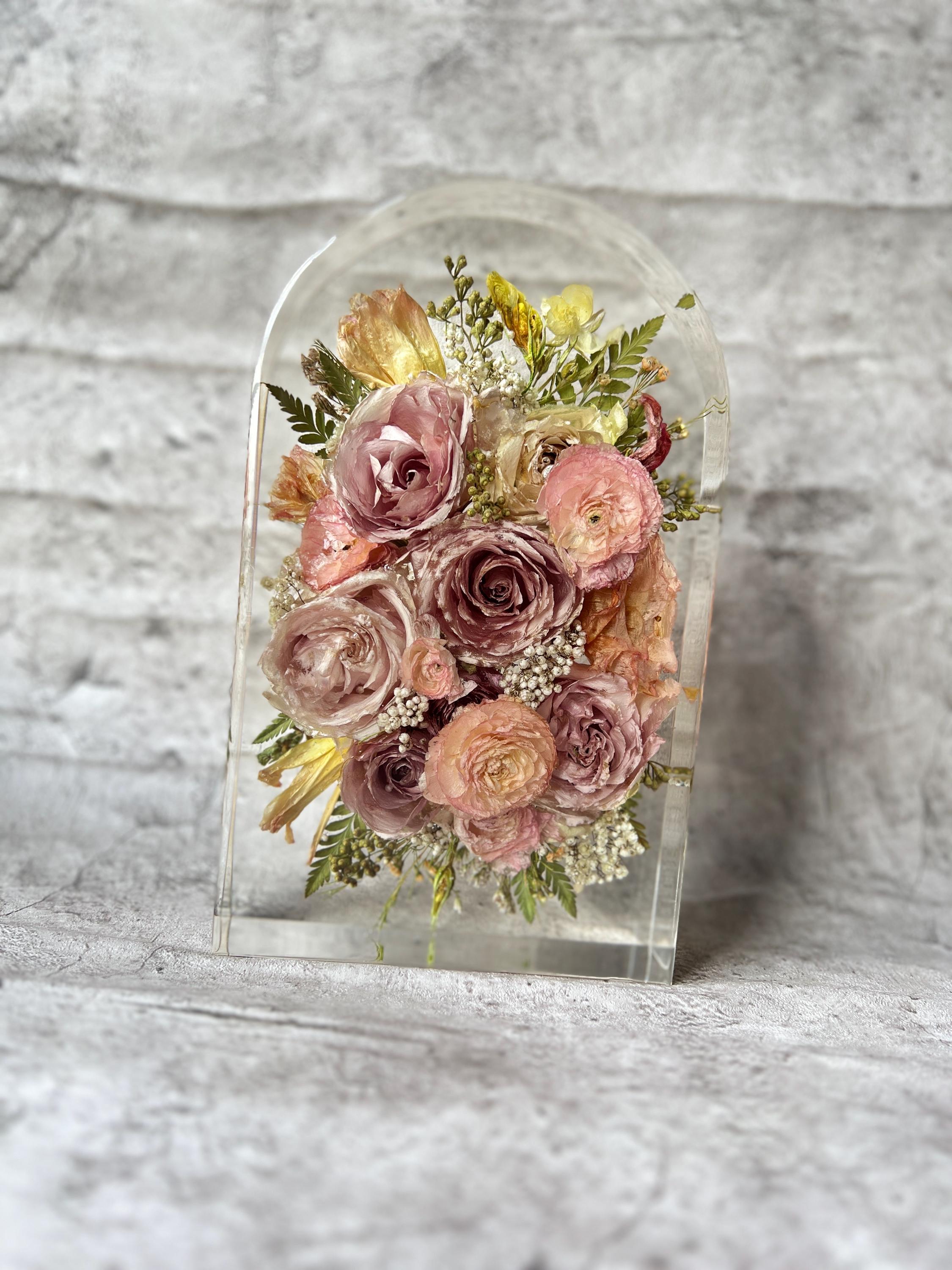 3D Resin Arch Blocks | Wedding Floral Preservation | Bridal Bouquet ...