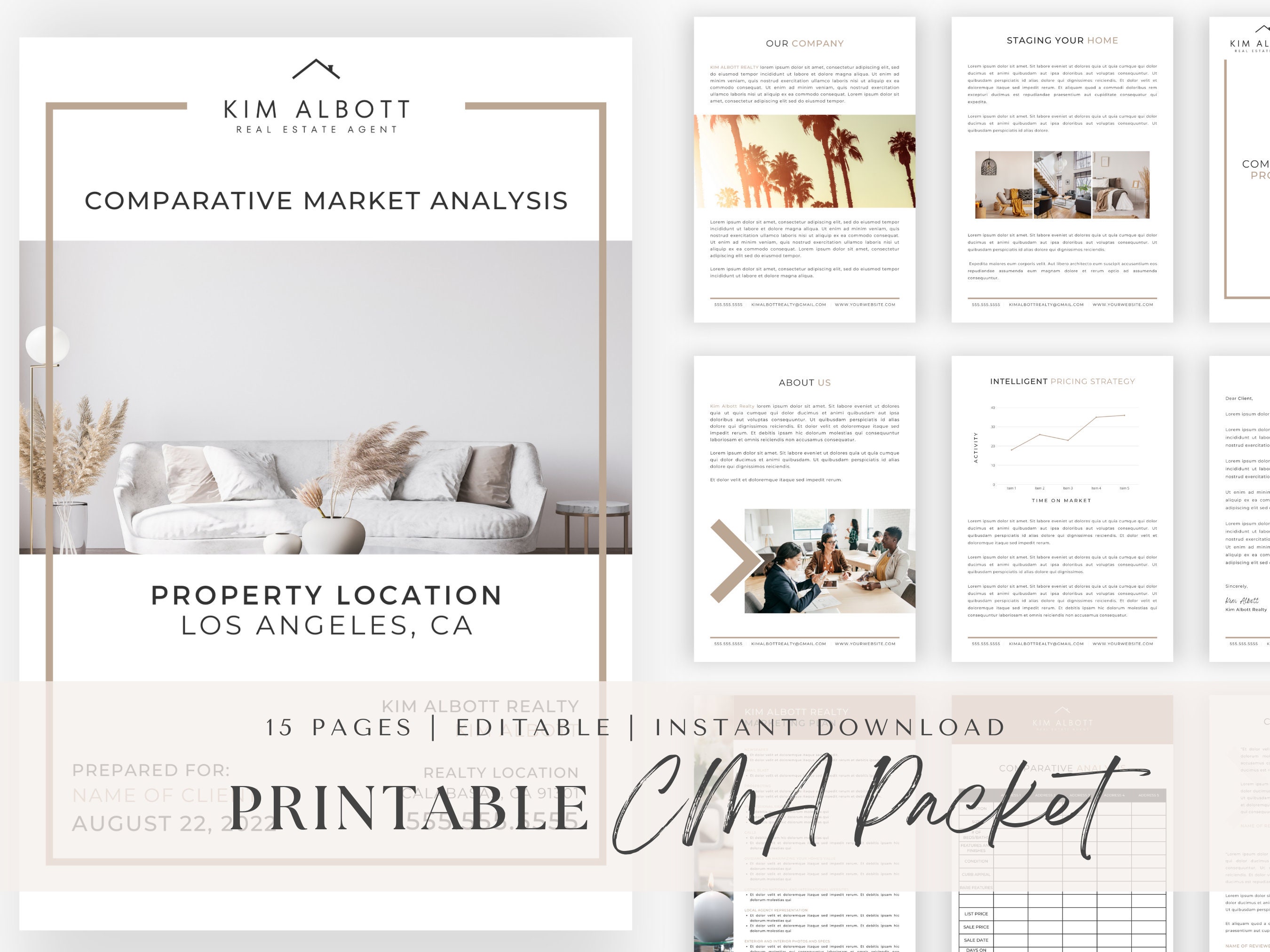 Cma Packet | Comparative Market Analysis | Digital Download | Cma ...