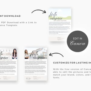 Real Estate Introduction Flyer | Intro Letter | Hello Neighbor Flyer ...