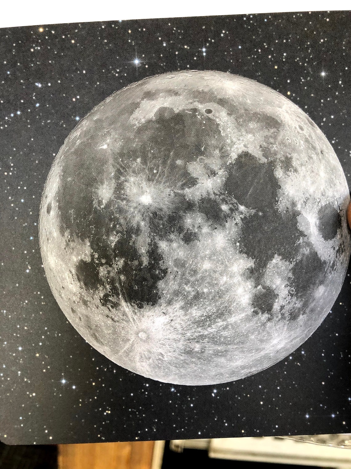 Full Moon 5 each 5X5 Photo Notecards with envelope | Etsy