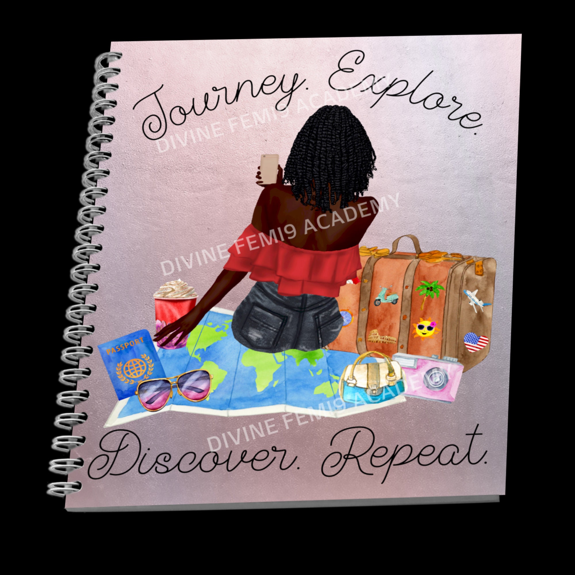 BUNDLE Printable PNG Journal Cover, Notebook Insert, Digital Planner ...