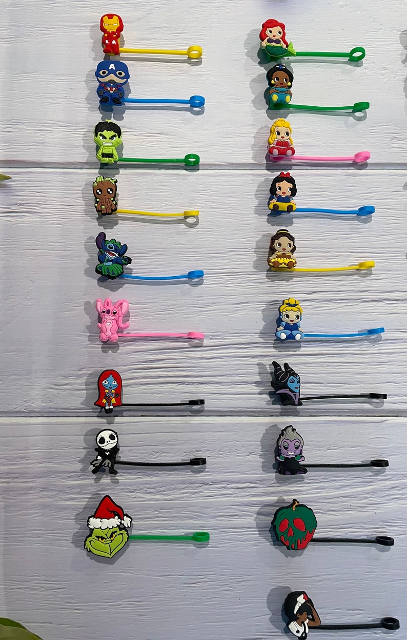 Straw Covers Straw Buddies Straw Charms Villain Straw - Etsy