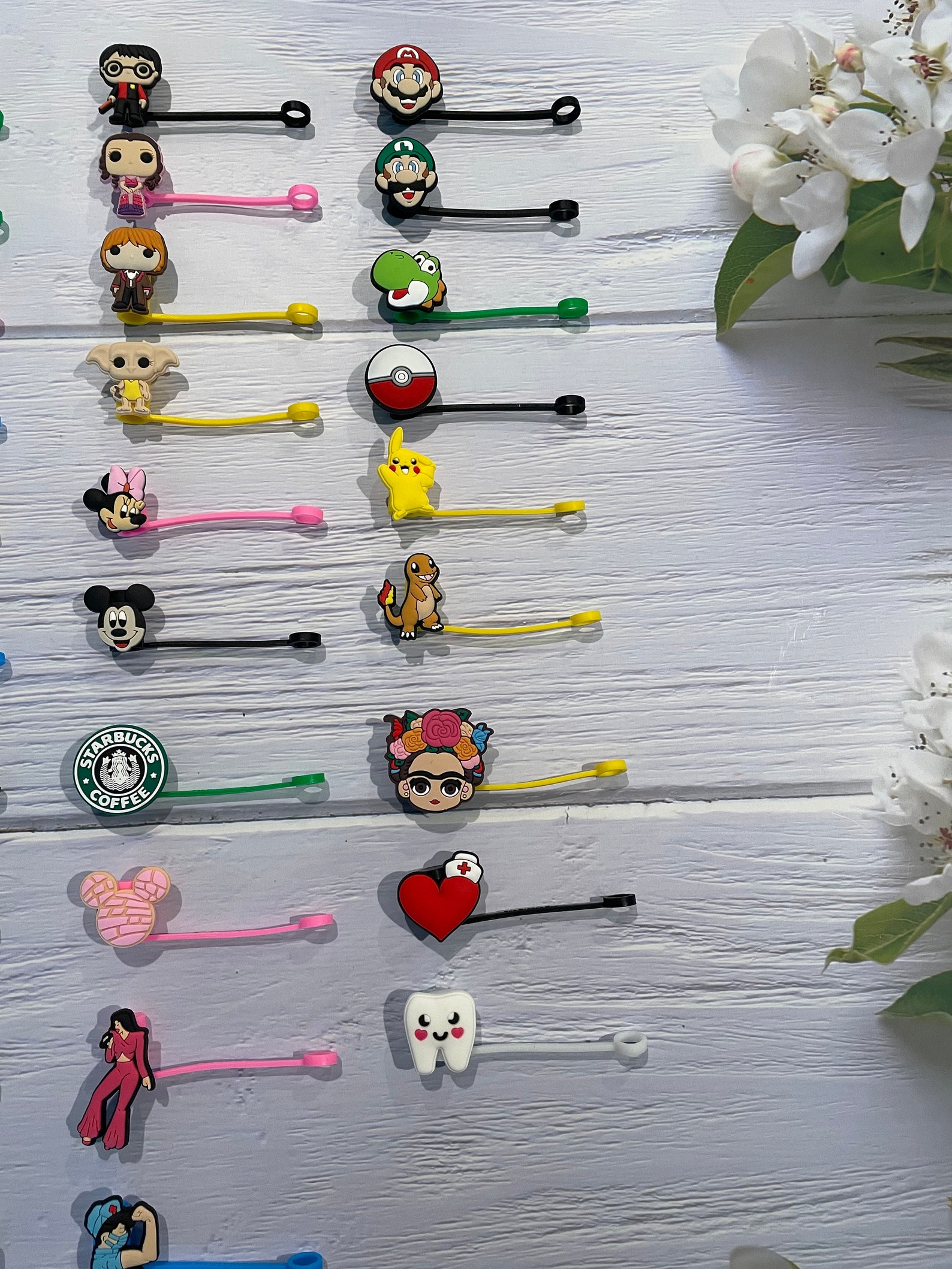 Straw Covers Straw Buddies Straw Charms Villain Straw - Etsy