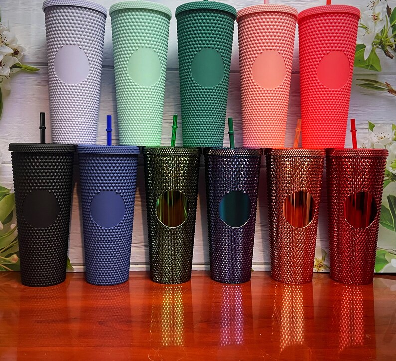 Matte Studded Tumblers, Matte Black Soft Touch Studded Tumbler ...