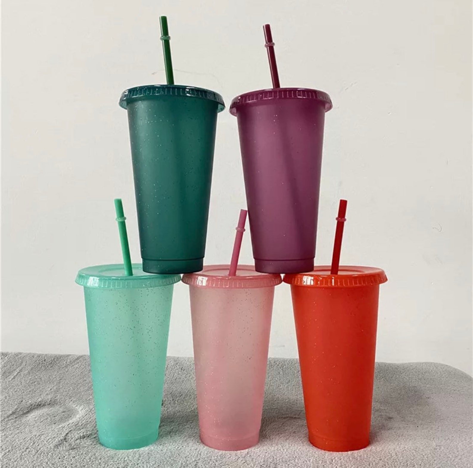 5 Pack Glitter Cold Cups Blank Cups for Custom Designs Blank - Etsy