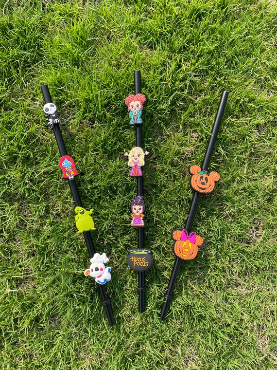 Halloween Straw Toppers Straw Buddies Straw Charms Sister - Etsy
