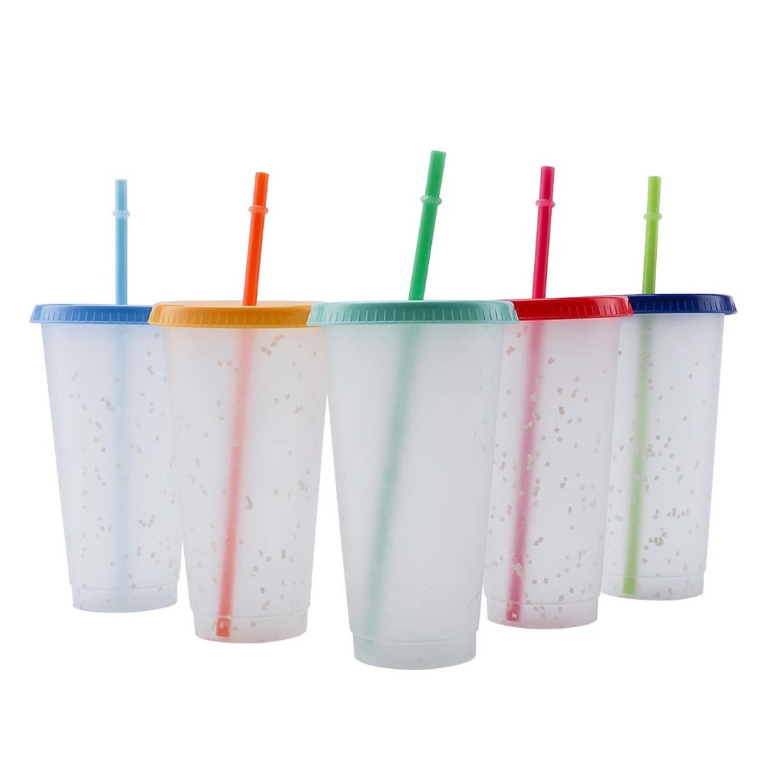 5 Pack Confetti Cold Cups, Blank Cups for Custom Designs, Blank Cups ...