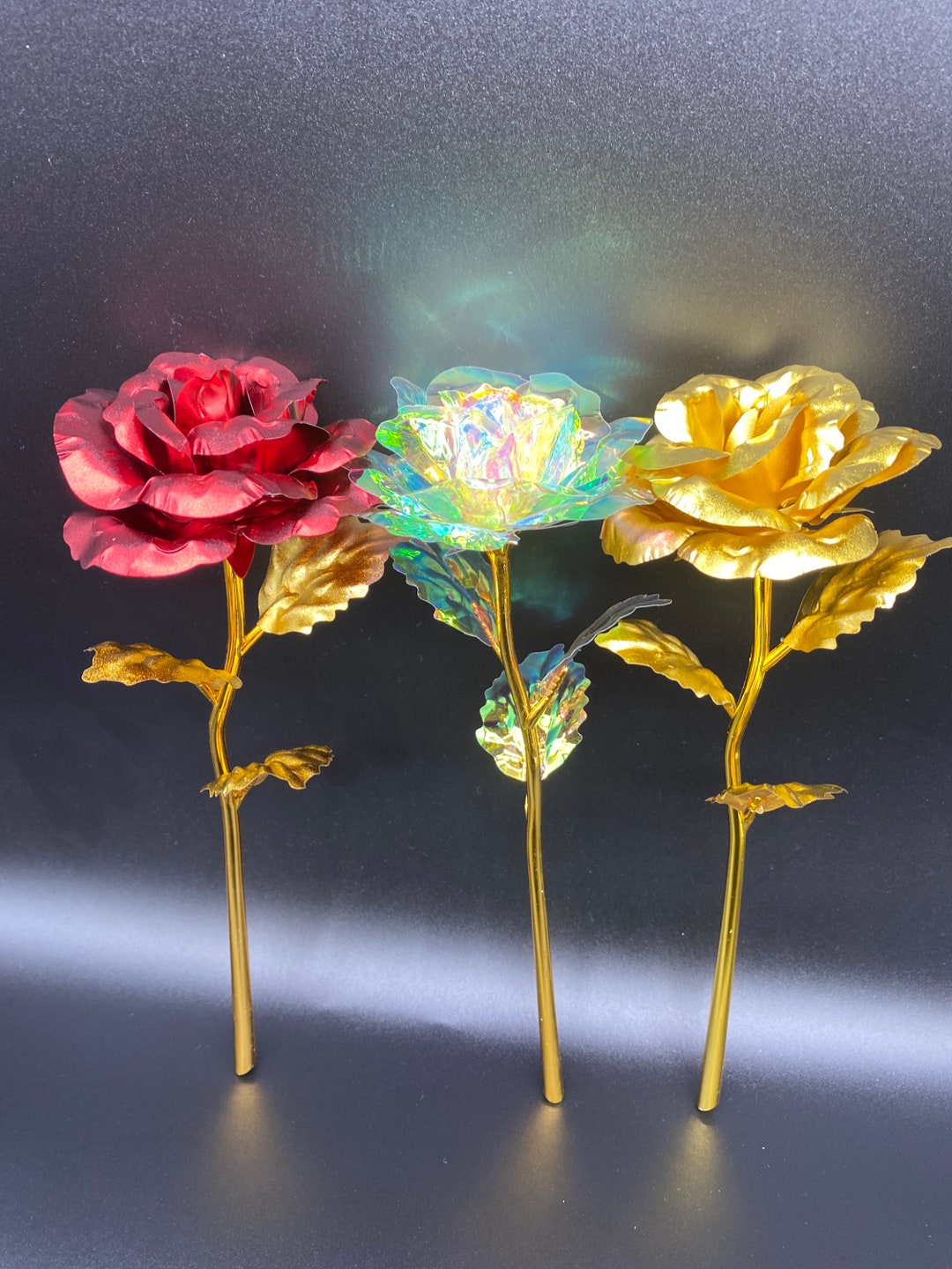 Mothers Day,roses,lifetime Rose,artificial Foil Paper Rose,iridescent ...