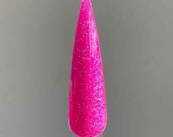 Pink Glitter Acrylic Powder - Etsy