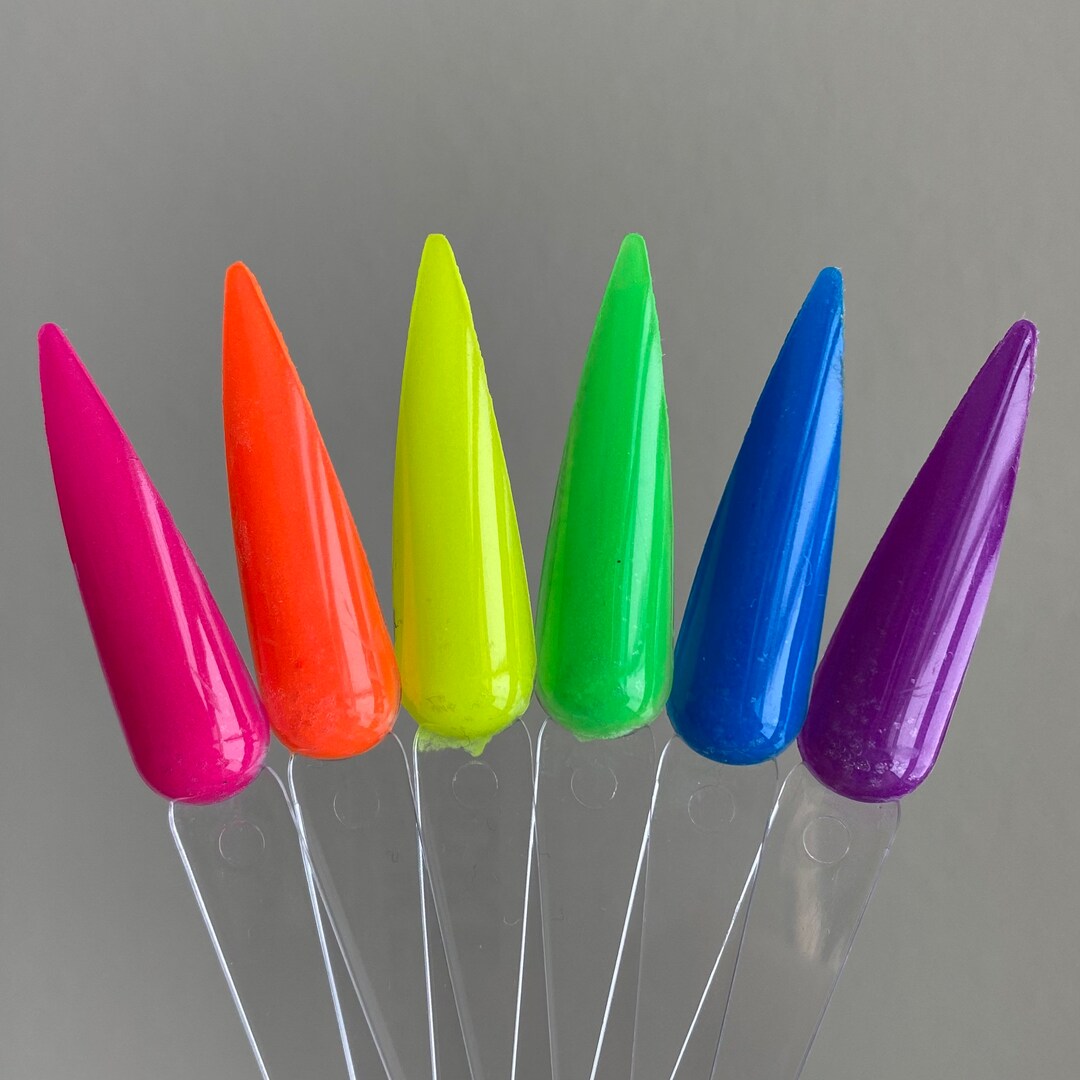 Neon Collection - Acrylic Dip Powder - Etsy