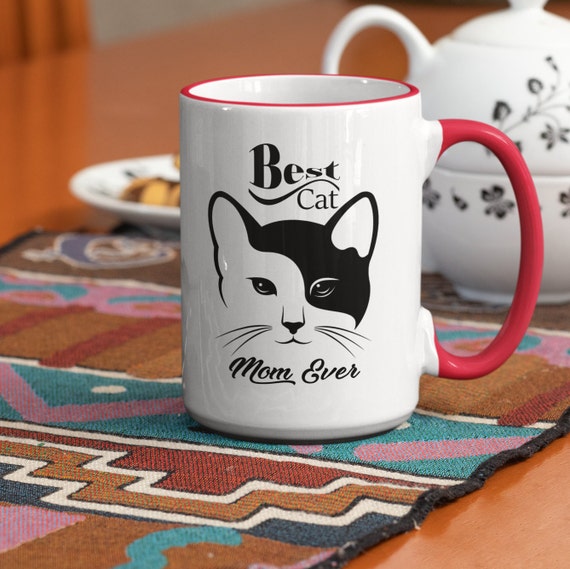 Best Cat Mom Ever Gift idea for Mother or Crazy Cat Lady | Etsy