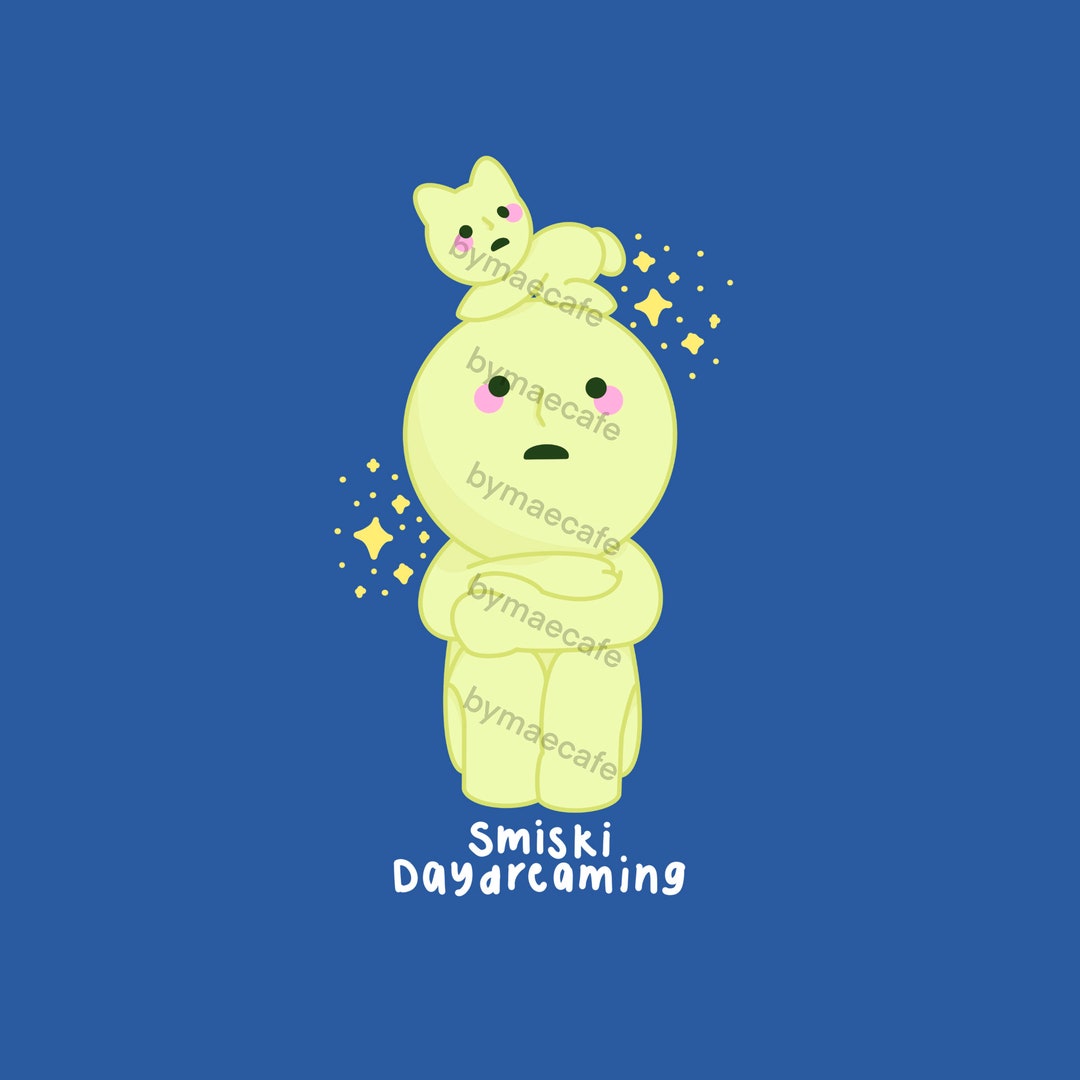 Smiski Daydreaming Sticker - Etsy