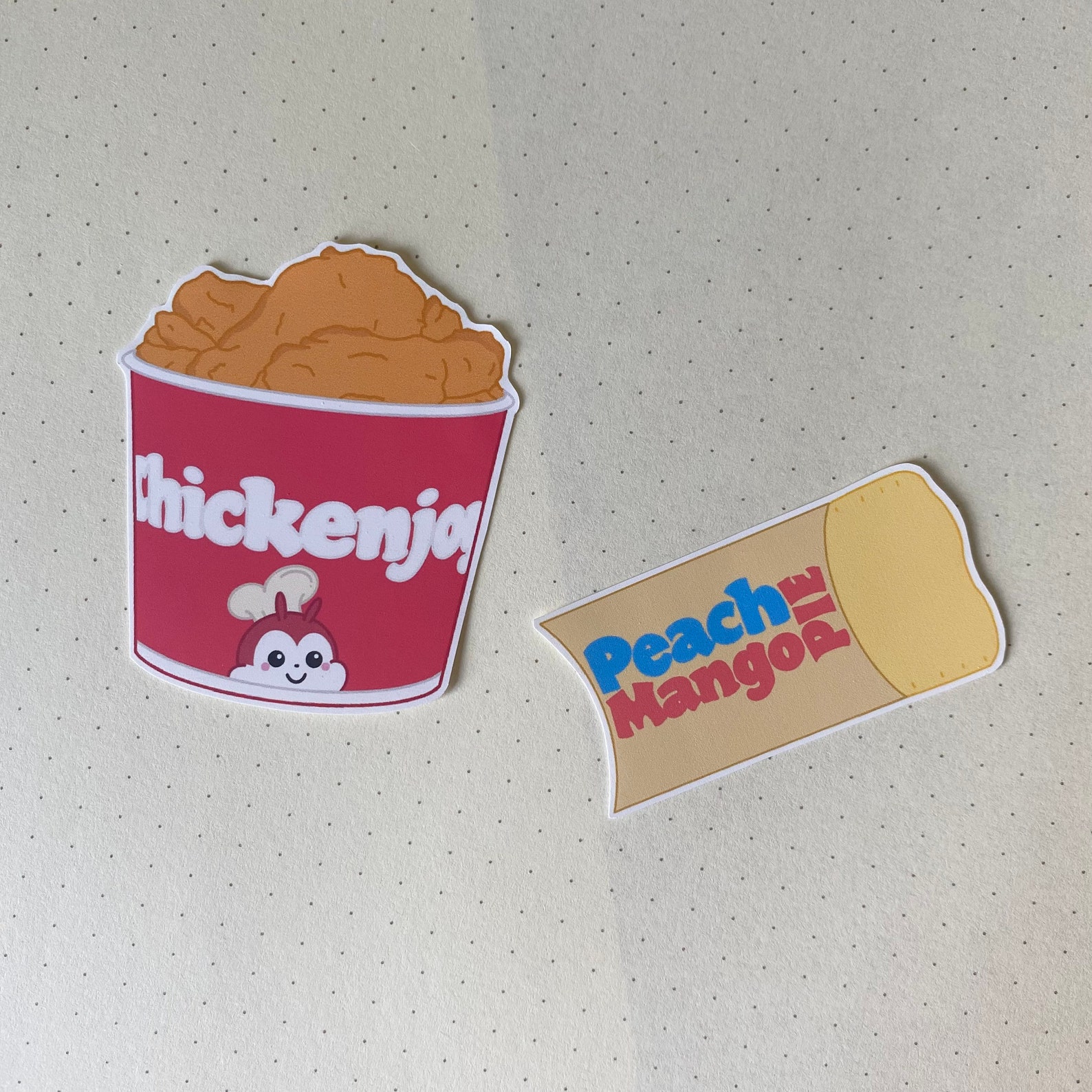 Jollibee Chicken and Pie Stickers - Etsy